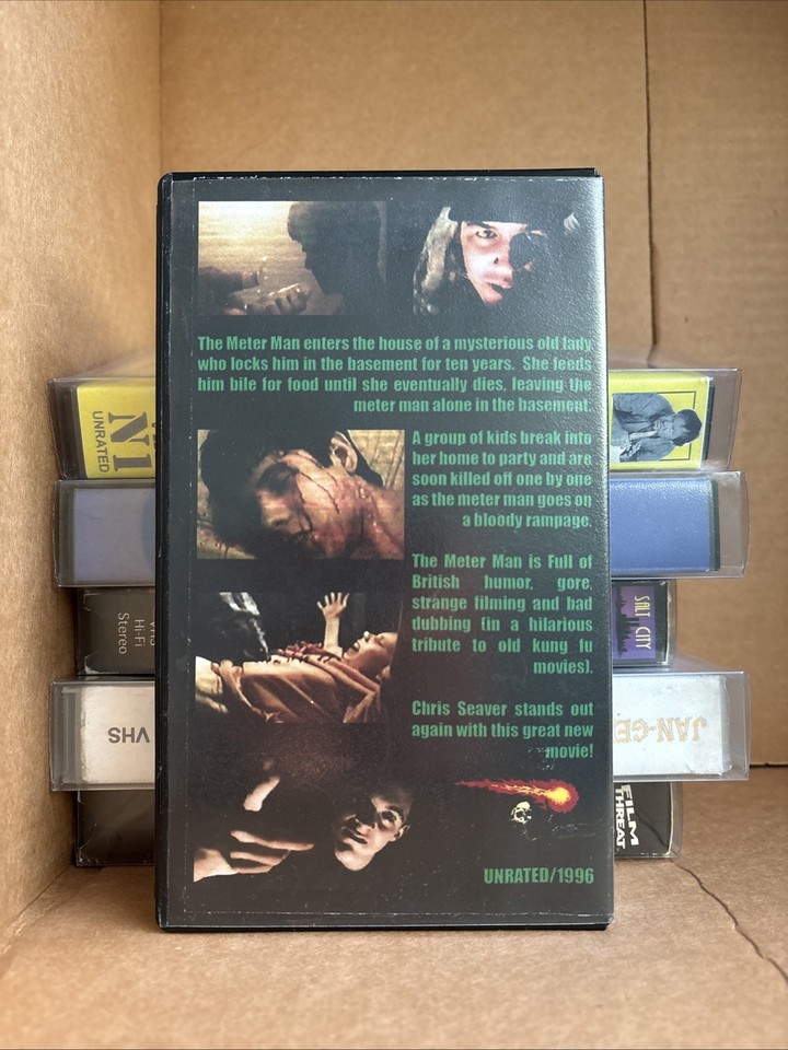 The Meter Man 1996 Rare SOV Horror VHS Chris Seaver Cemetery Cinema | eBay