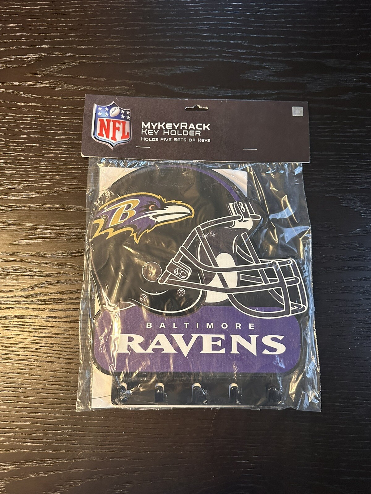 Sale! NFL Baltimore Ravens 5 Key Rack Team Key Holder WH | eBay