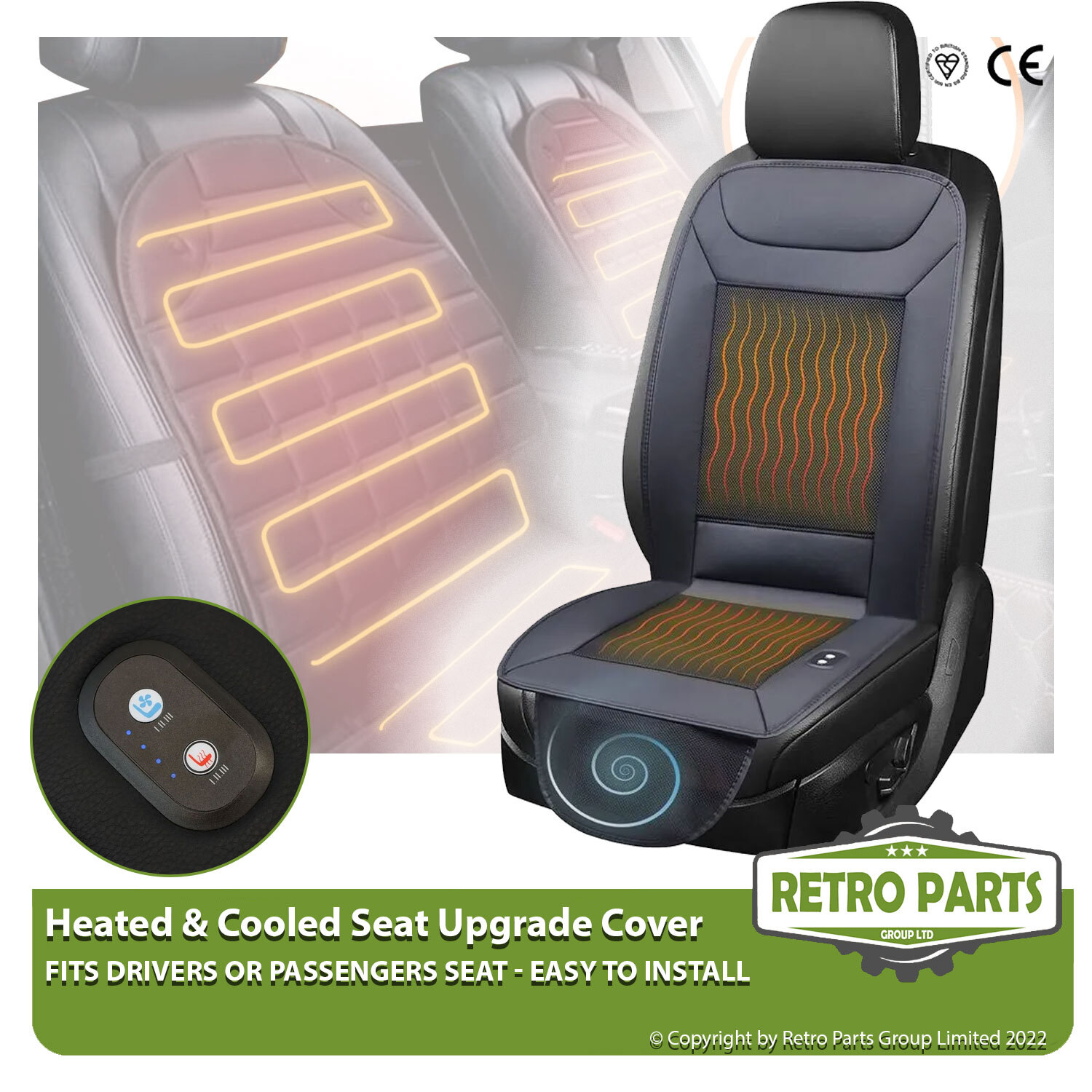Heated & Cooled Seat Upgrade For BMW Easy Install 12v Slim Cushion | eBay