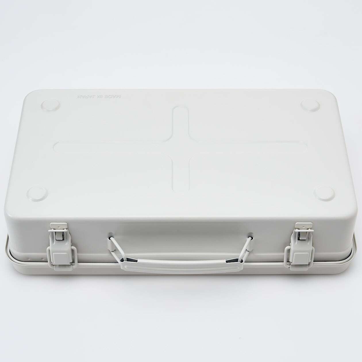 MUJI Steel tool box, approx. width 38.5 x depth 22.5 x height 9.5 cm ...
