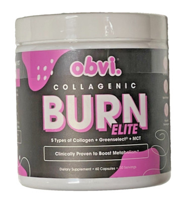 Obvi Collagenic Burn Elite, Collagen Peptides Infused Thermogenic Fat ...