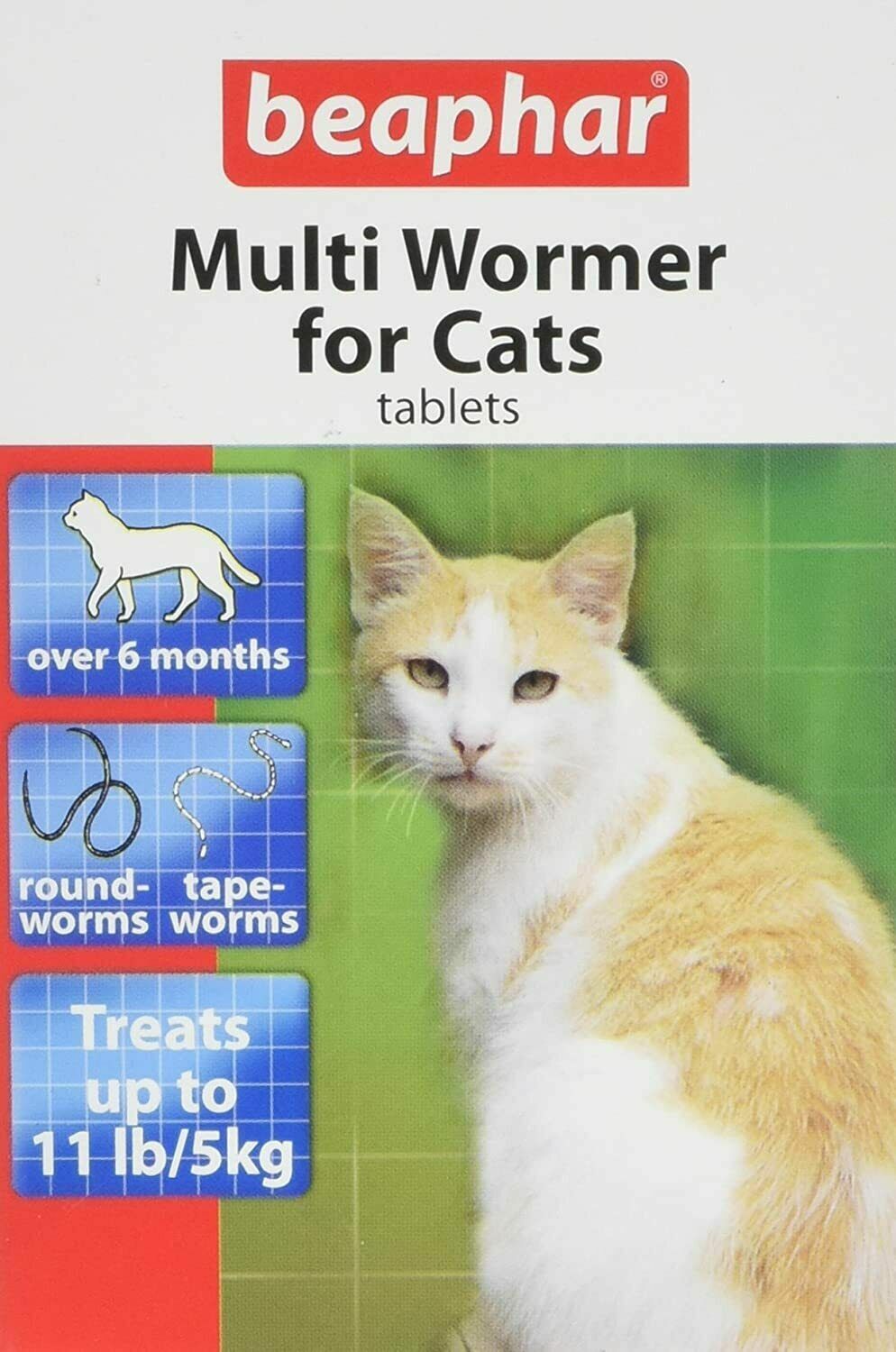 Worming Wormer Treatments Beapharr Dogs & Cats Tablets Cream Roundworms ...