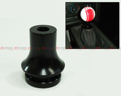 12 X 1.25MM BLACK ALUMINUM MANUAL GEAR SHIFT KNOB BOOT RETAINER JAM NUT ...