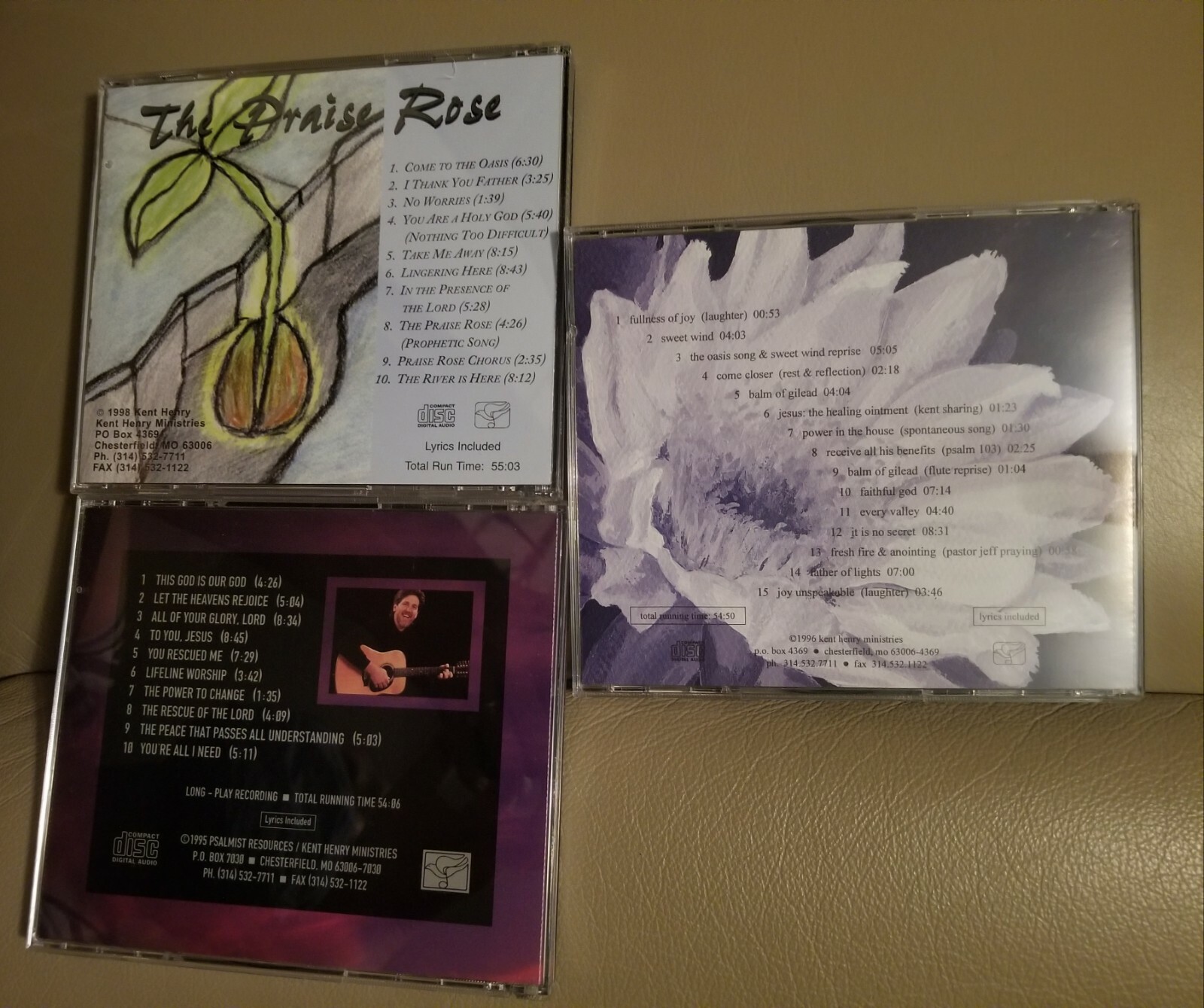 Kent Henry 3 CD's Christian Praise and Worship Songs. Great Condition ...