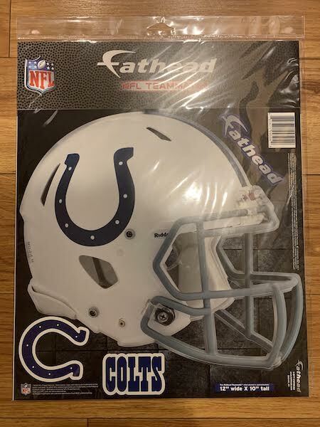 Indianapolis Colts Fathead Teammates 12"x10" Football Helmet Wall Decal ...