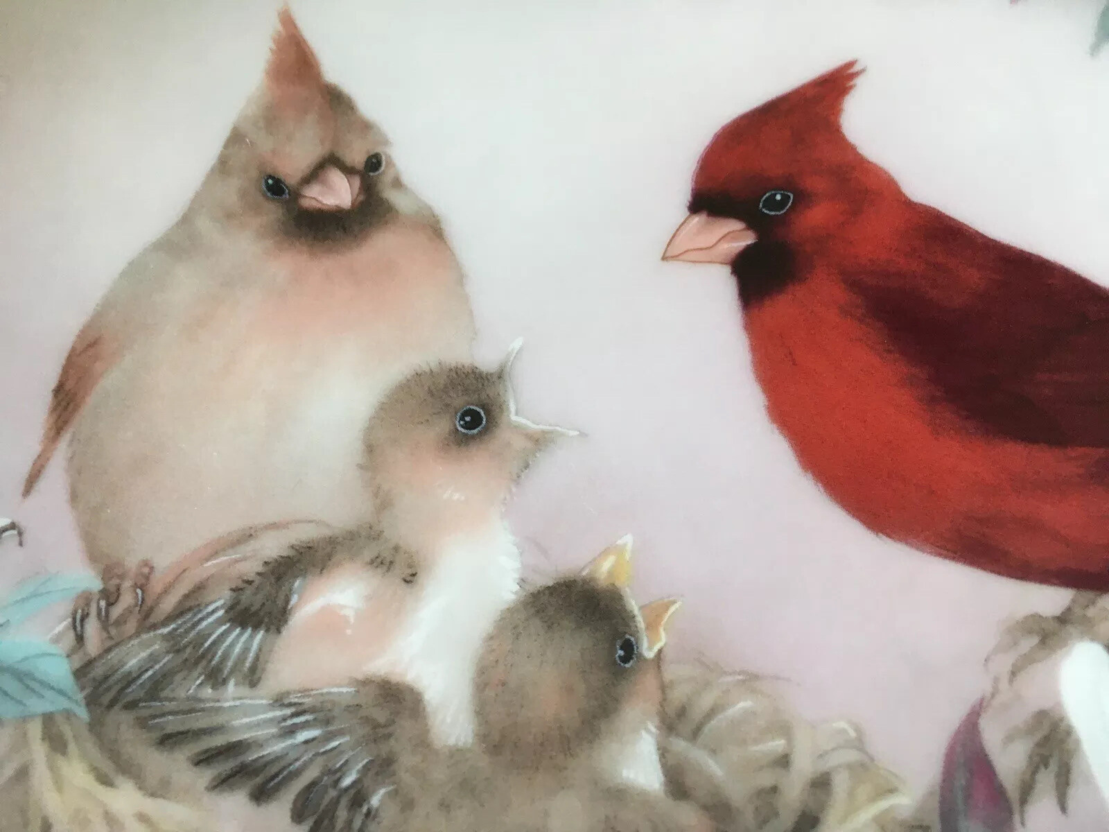 WS George Plate Morning Serenade Lena Liu CARDINAL Male Female Chicks ...