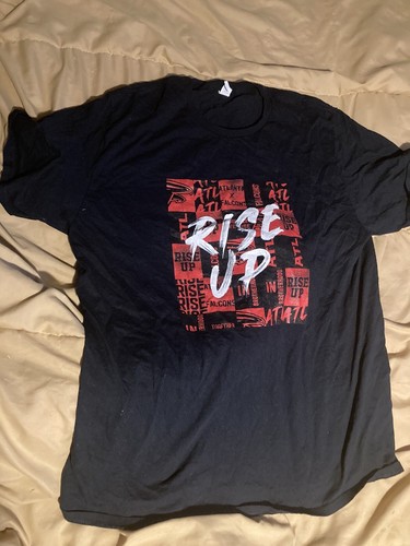 Atlanta Falcons Rise Up Black T-Shirt Men’s Size XL NFL Team Apparel | eBay