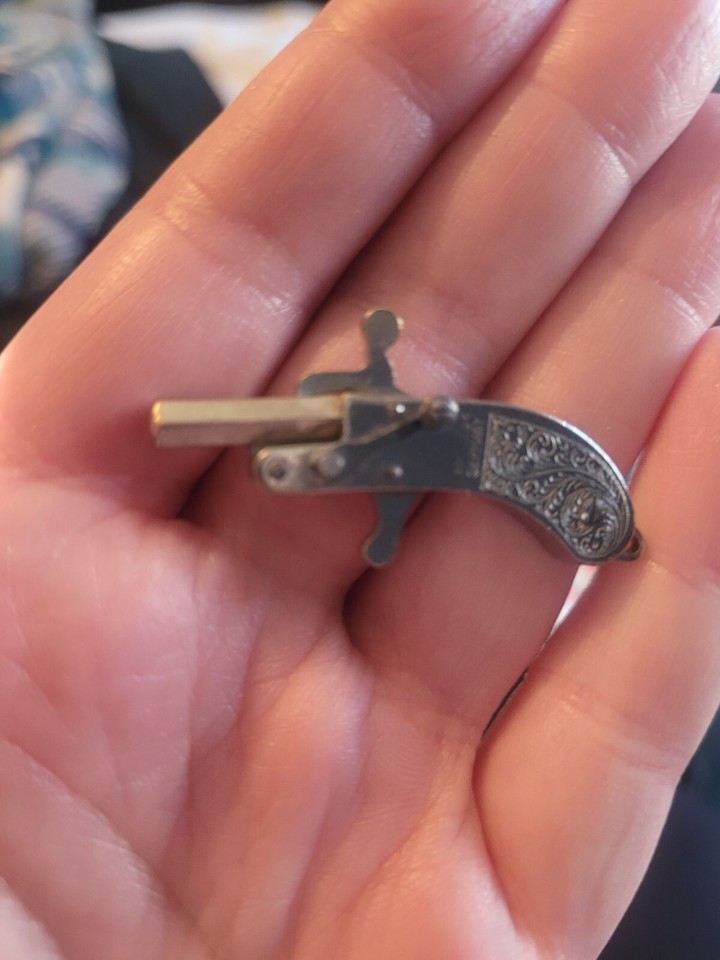 Vintage Miniature Cap Gun 2MM Pinfire Pistol Fob Germany | eBay