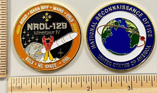 MILITARY BLACK OPS NRO CHALLENGE COIN - NROL 129 MINOTAUR IV | eBay
