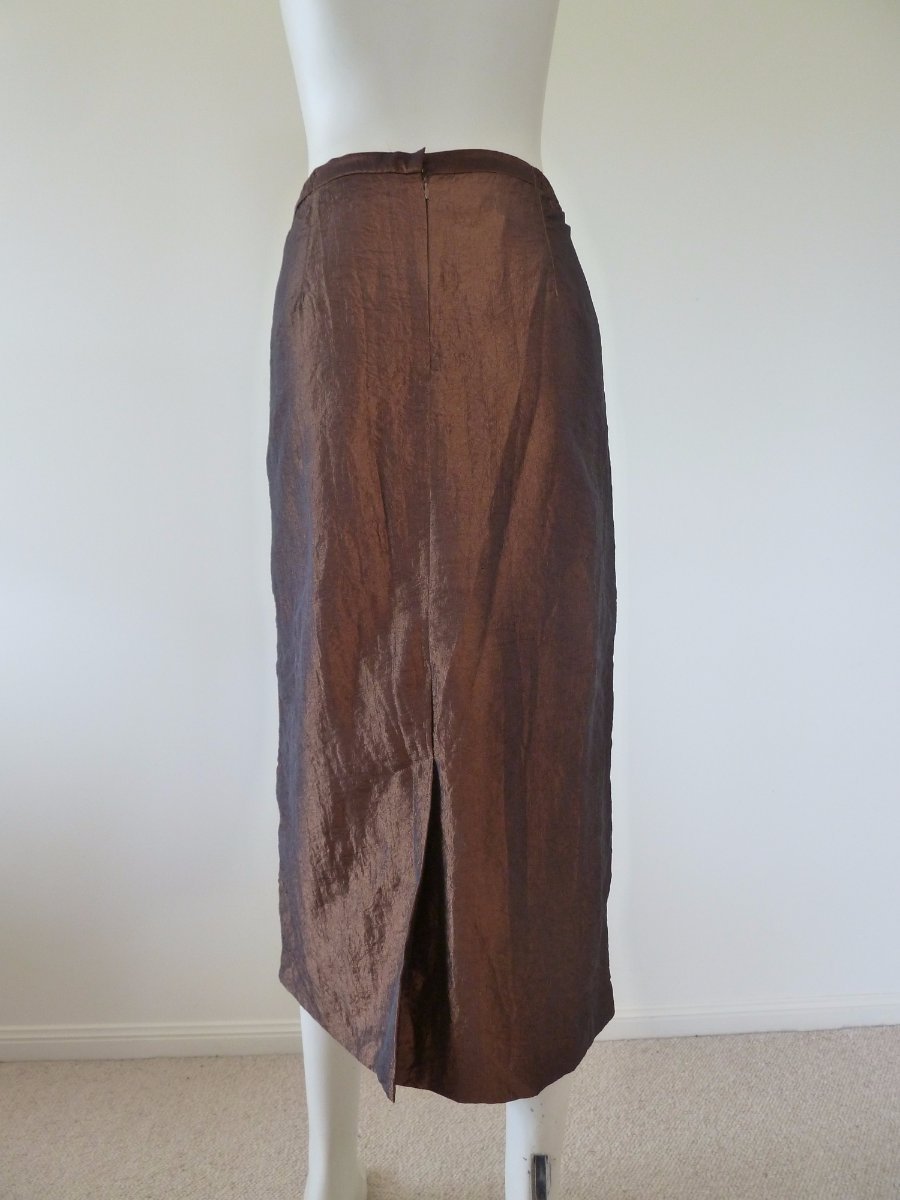 BNWT SUSAN BLAKE Copper Bronze Skirt Size 16 | eBay