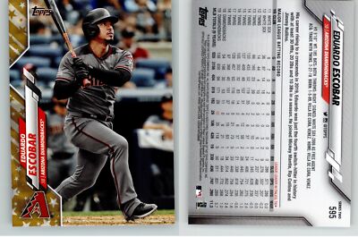 Eduardo Escobar 2020 Topps Gold Star #595 Arizona Diamondbacks | eBay