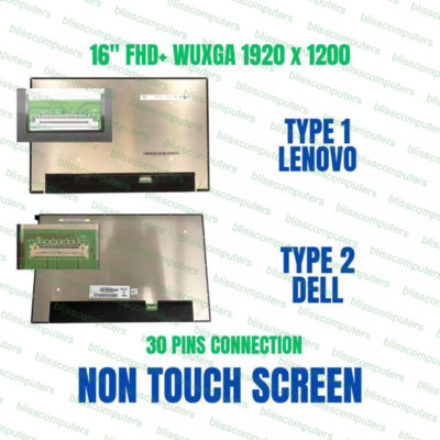 Lenovo FRU SD10Z34944 16.0" WUXGA AG IPS Display Screen panel matte P/N ...