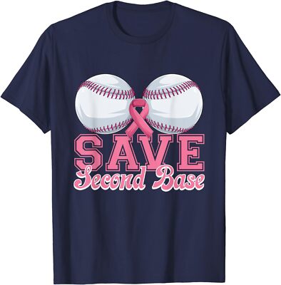 Save Second Softball Base Breast Cancer Support Gift Unisex T-Shirt | eBay