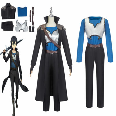 Sword Art Online Cosplay Costume Uniform Full Set SAO Anime Outfits ...