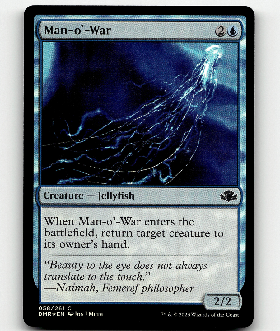 MTG Man-o'-War FOIL Dominaria Remastered Common | eBay