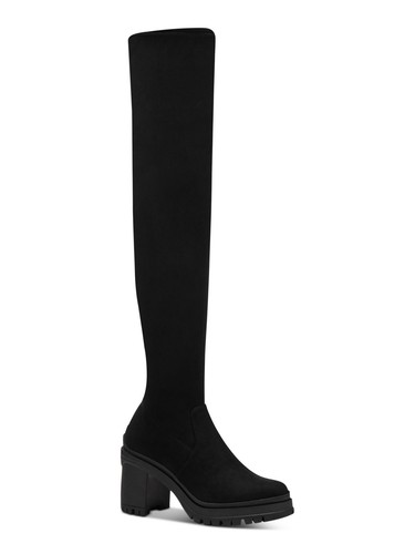 BAR III Womens Black 1" Platform Padded Fernn Round Toe Block Heel ...