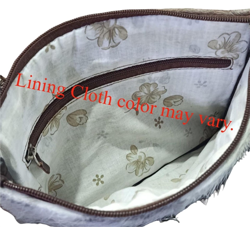 Cross body Real Cowhide Purse Handbag & Hand Clutch Cow Hide Bag ...