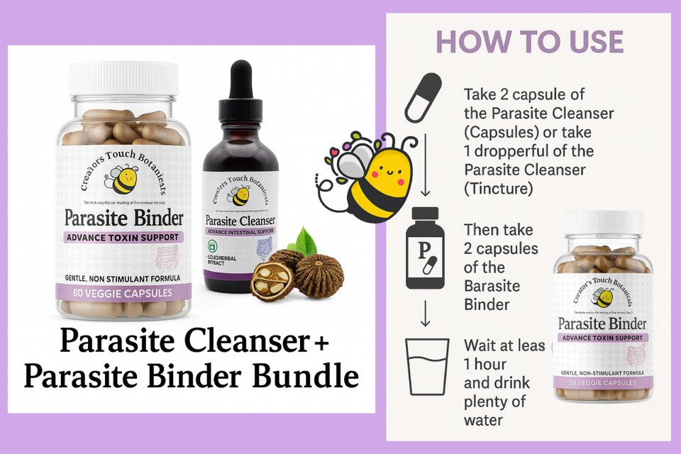 Parasite Binder Capsules 60 Veg Caps – Detox Support, Natural Cleanse ...