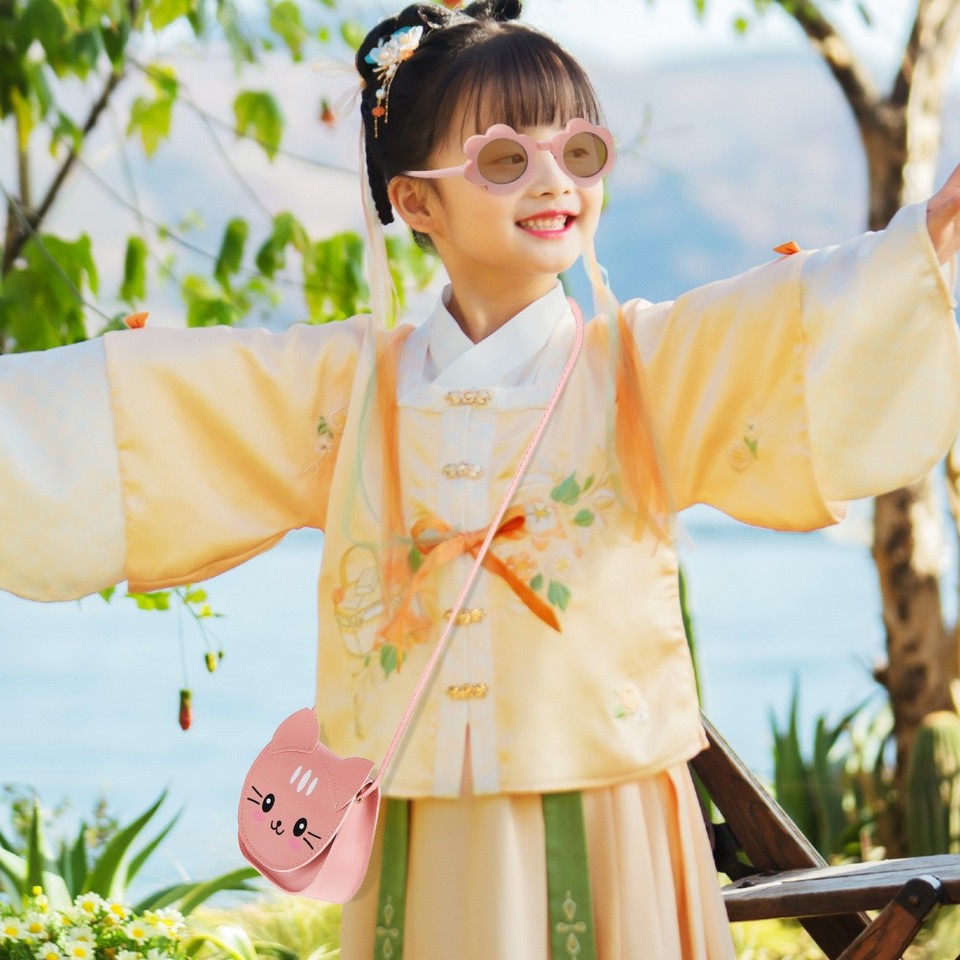 Small Purse for Kids Shoulder Bag Girls Cat Printing Hand Travel | eBay