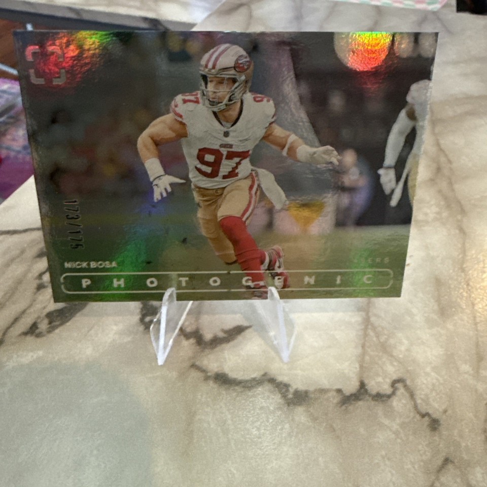 Nick Bosa Photogenic Card Numbered 173/175 | eBay