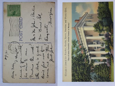 1940s Postcard Macon, GA, Pretty Girls, Peaches, Sunshine, Vintage ...