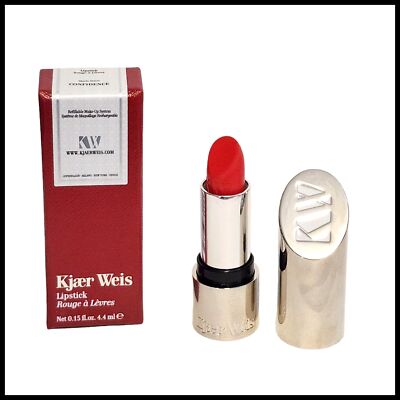 Kjaer Weis Lipstick Confidence Red Full Size .15 fl oz 4.4 ml ...