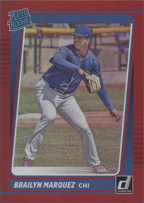 2021 Panini Donruss - Rated Rookies Brailyn Marquez #32 Holo Red (RC ...
