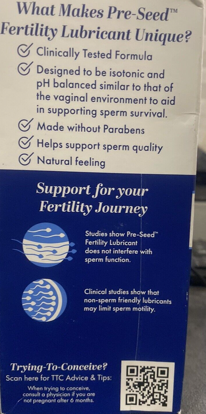 Pre-Seed Fertility-Friendly Personal Lubricant - 6 Pack for sale online ...