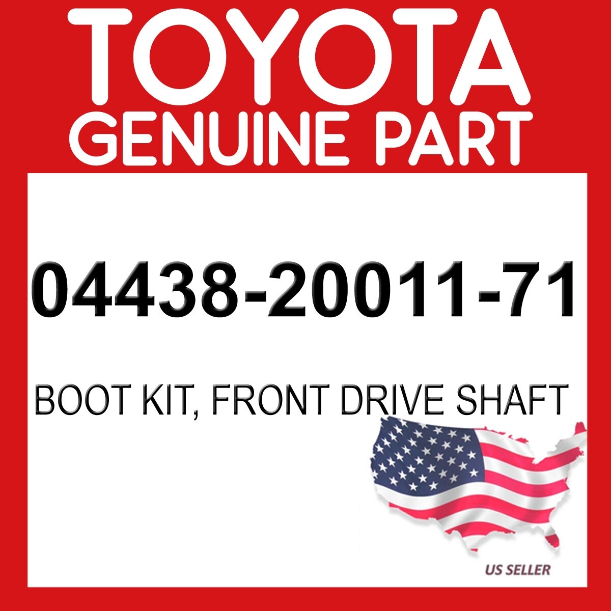TOYOTA GENUINE OEM 04438-20011-71 BOOT KIT, FRONT DRIVE SHAFT ...