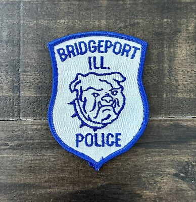 Vintage Bridgeport, Illinois Police Patch, Bulldog, IL Patch | eBay