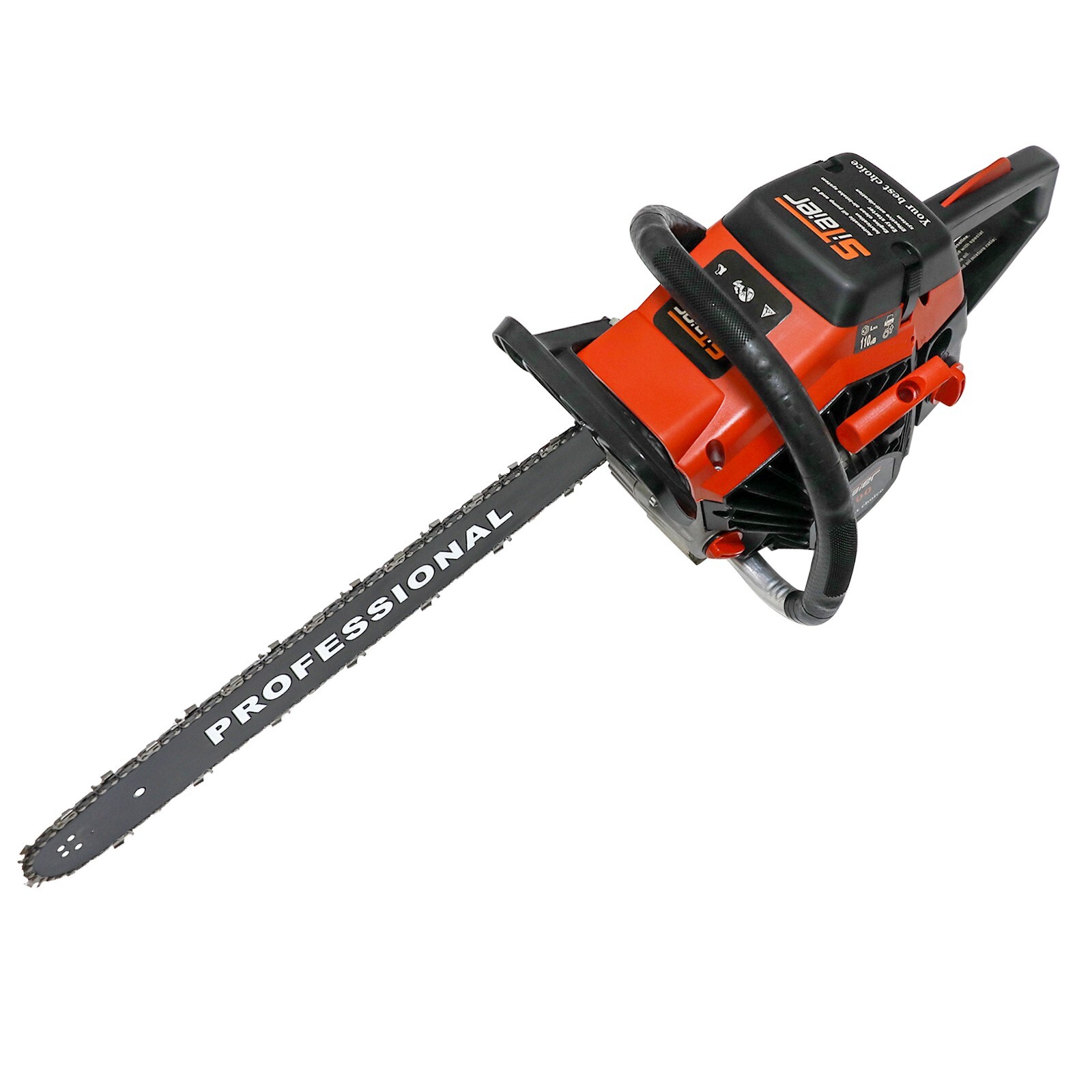 22" 52CC Gas Crankcase Chain Saw Gasoline Chainsaw Powered Wood Cutting ...