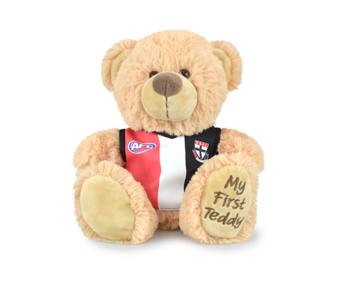 St Kilda Saints AFL First Teddy Bear 23cm Plush Stuffed Animal | eBay