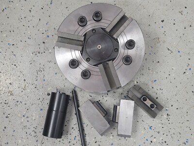 Power-Grip/Samchully HS-10, 3 jaw lathe chuck, A2-6, M76 P 1.5 thread ...