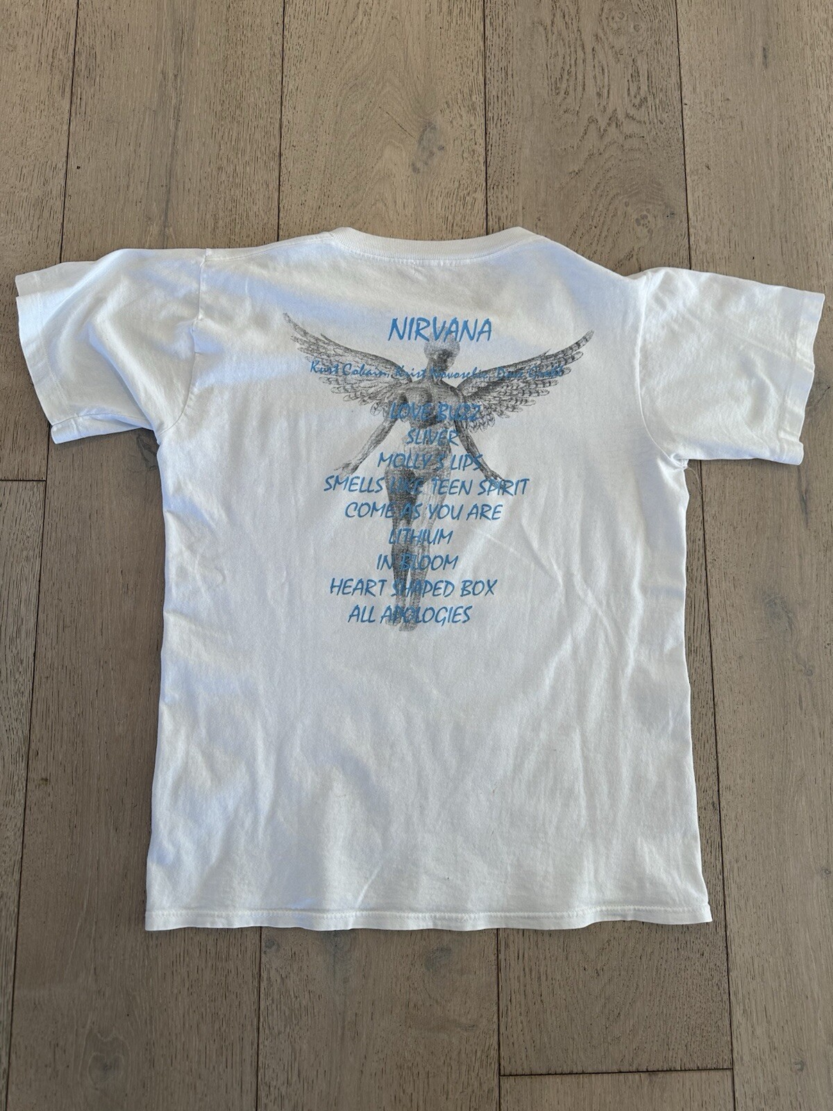 Vintage 90s Nirvana In Utero Tour Nevermind Set List … - Gem