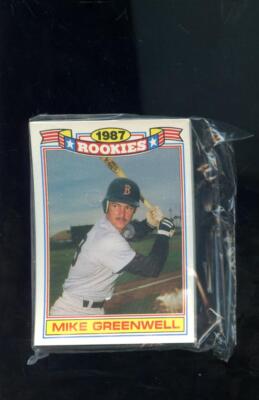 1988 Topps Baseball Card 1987 Rookies Glossy Complete Set Mark McGwire ...