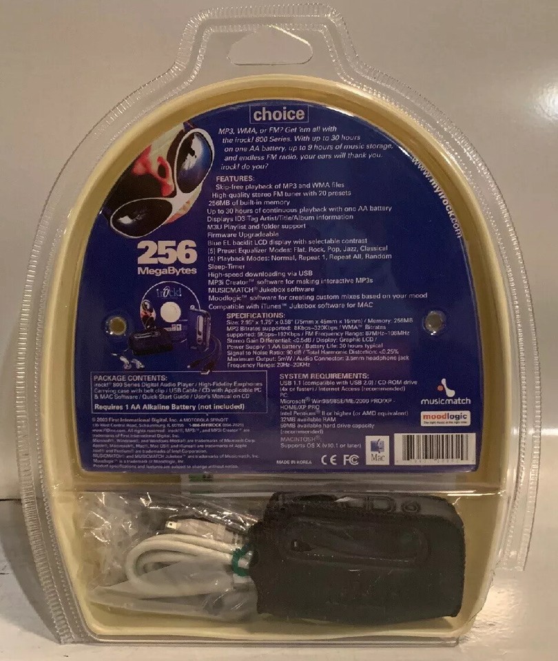 BRAND NEW Sealed irock DIGITAL MUSIC PLAYER MODEL 860 MP3 | eBay