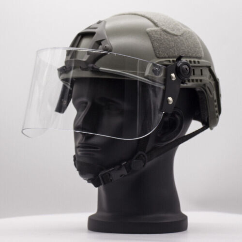 Tactical Helmet Visor Flip Up Face Shield Lens Mask for Mich/ FAST ...
