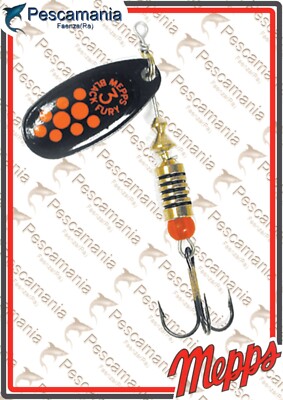 Teelöffel Drehende Mepps Comet Schwarz Fury Schwarz Punkte Rot | eBay.de