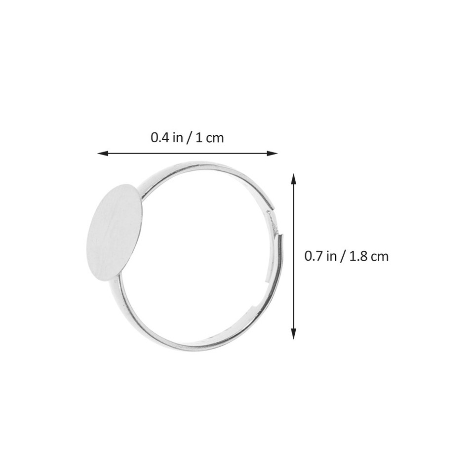 80pcs DIY Ring Bases Creative Finger Ring Base Finding DIY Accessories ...