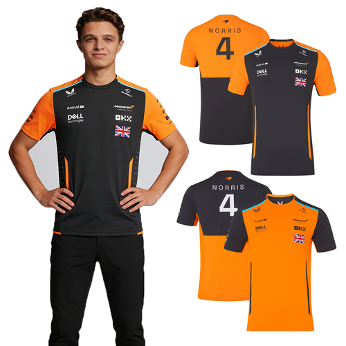 Lando Norris 4 T Shirt Formula One Driver Gift 2025 McLaren Racing F1 T ...