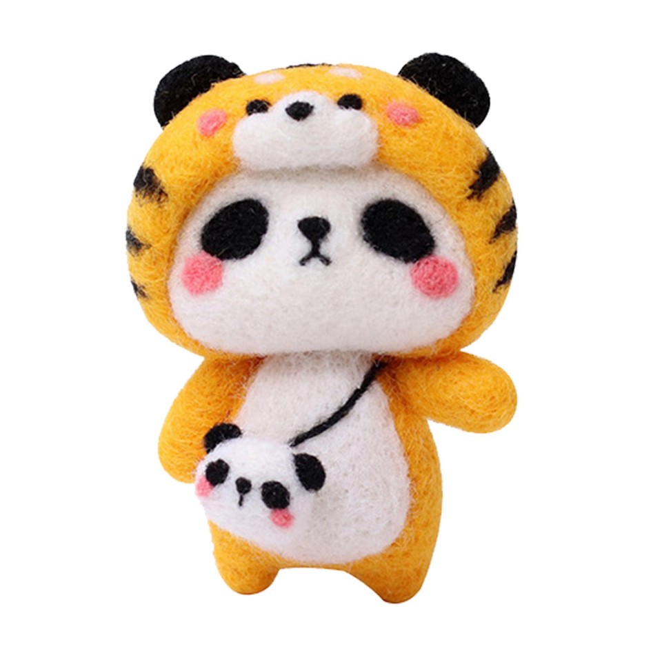 Animal Wool Felting Kit with Needle Tools for DIY Plush Dolls 123 ...