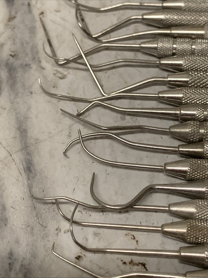 42 PIECE STAINLESS STEEL DENTAL Scaler PIC SET - Mixed Brands. Huge Lot ...