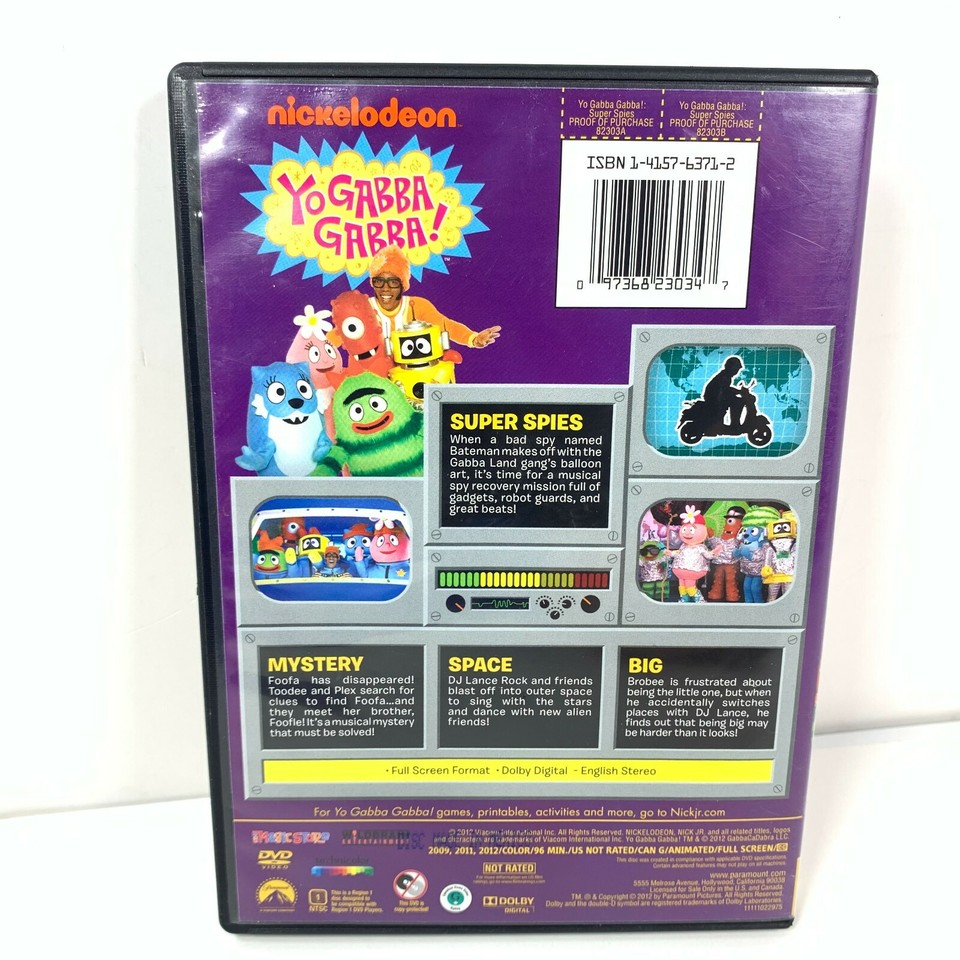 Yo Gabba Gabba: Super Spies Classic Nickelodeon DVD 2012 97368230347| eBay