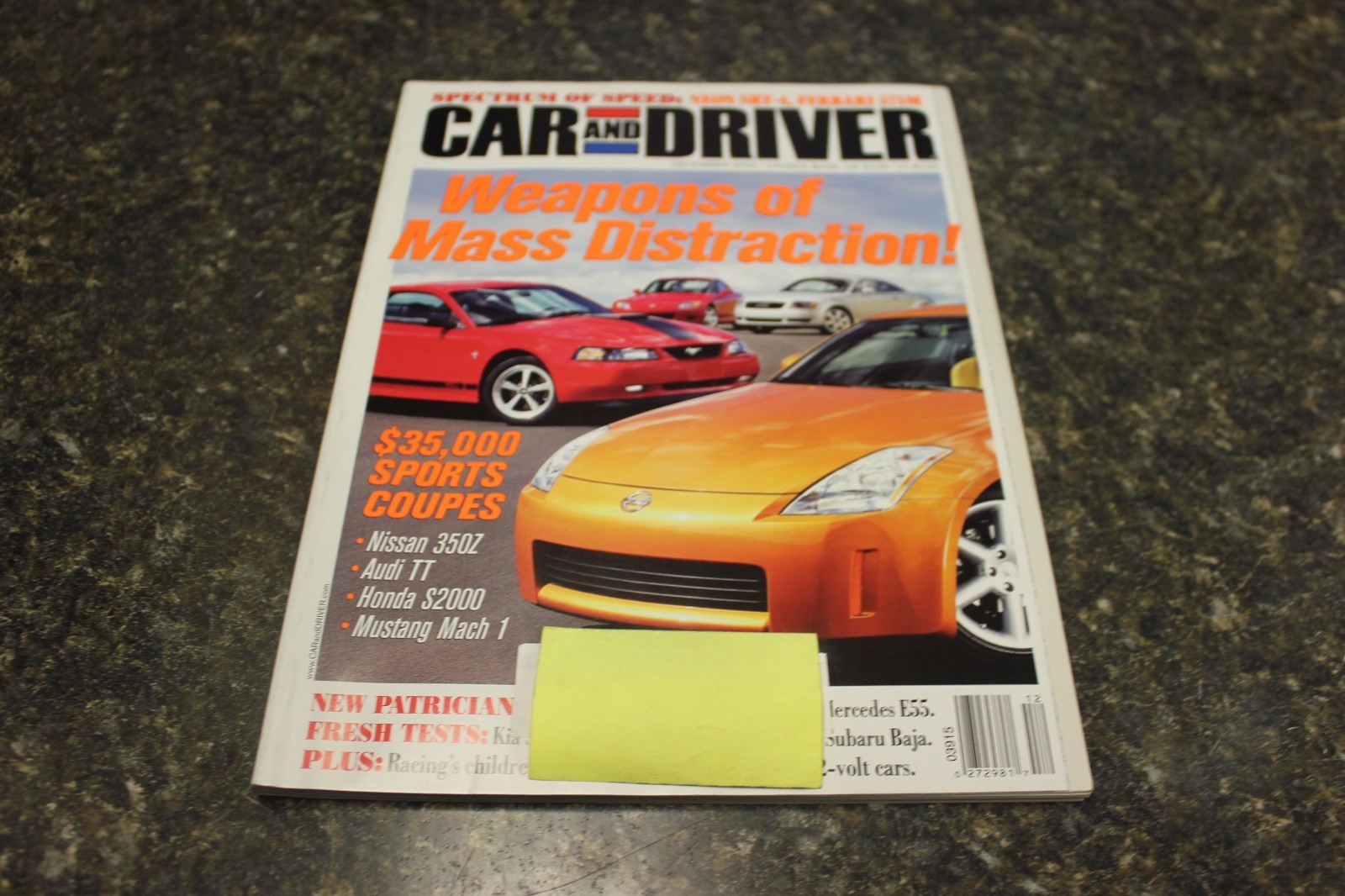 CAR AND DRIVER WEAPONS OF MASS DISTRACTION! DECEMBER 2002 VOL.48 #6 ...