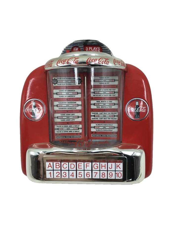 1996 Coca-Cola Mini Musical Coin Bank Jukebox Tested Working Good ...