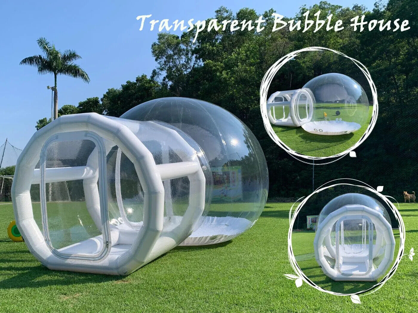 10ft Inflatable Bubble House Bubble Tent With Balloons Outdoor For ...
