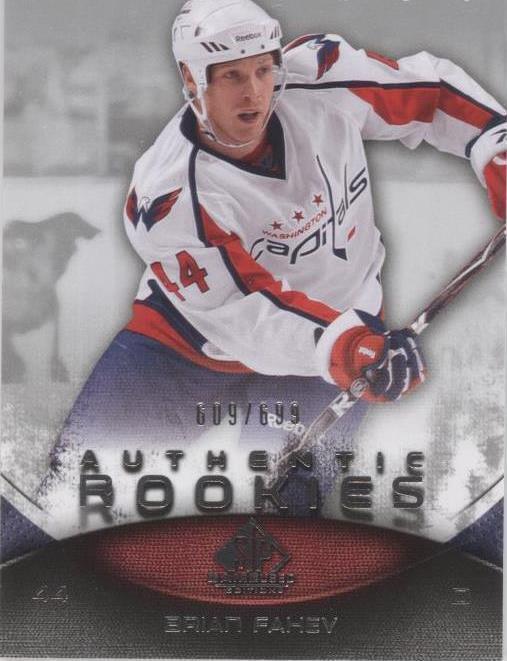 2010-11 SP Game Used Edition - Authentic Rookies Brian Fahey #140 /699 ...