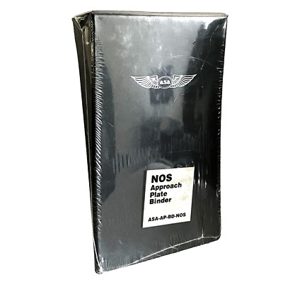 ASA 4-Ring NOS/NACO Approach Plate Binder ASA-AP-BD-NOS Aviation Pilot ...