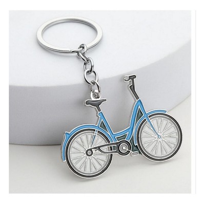Bike key ring, blue bike bag jewelry for cycling fans. | eBay