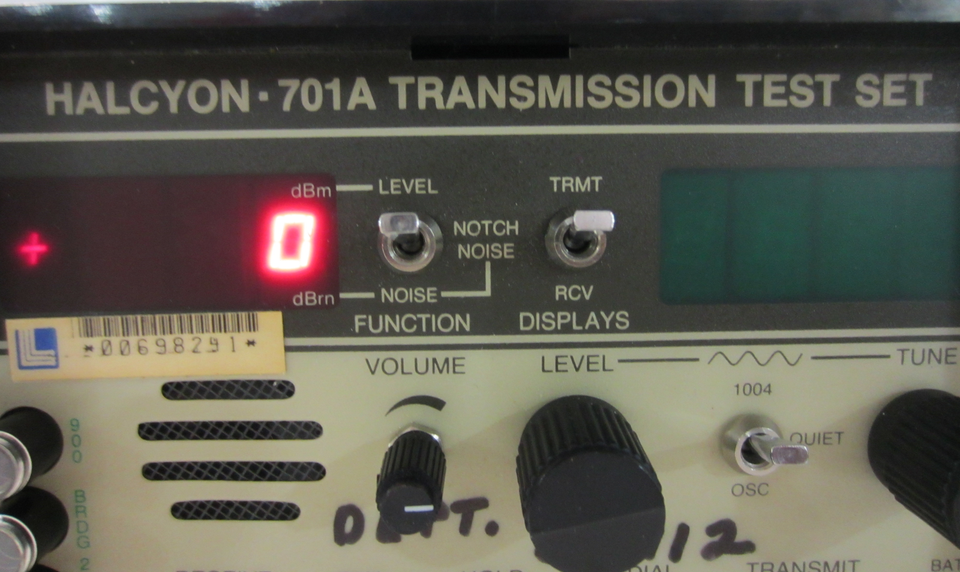 HALCYON 701A TRANSMISSION TEST SET | eBay